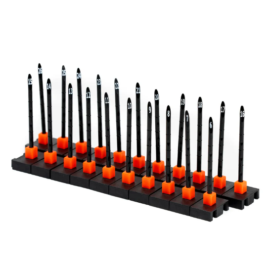 Tool Market. Tool Box Widget TBW-PRO-SO38MM - 3/8" Socket Stems - Metric